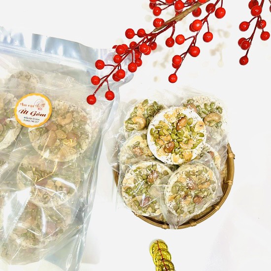 Bánh nổ mix hạt dinh dưỡng – Ăn Vặt Út Gòm